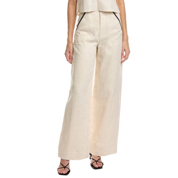 STAUD | Pants & Jumpsuits | Staud Park Linen Pant | Poshmark